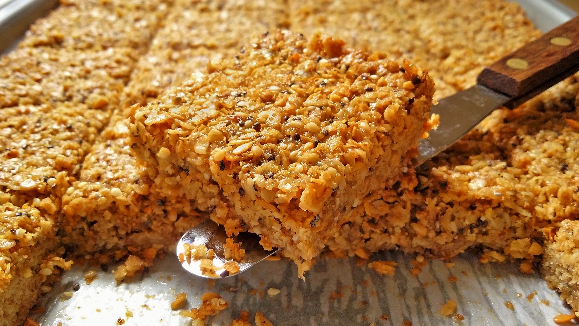 Super-seed flapjack (gluten-free; dairy-free; vegan) | My Virtually ...