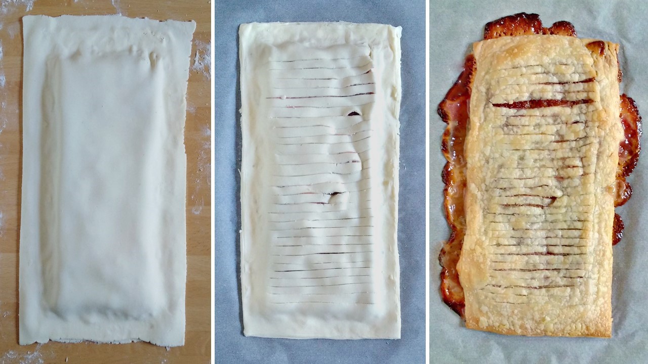 Rhubarb and almond jalousie (gluten-free; dairy-free; vegan) | My ...