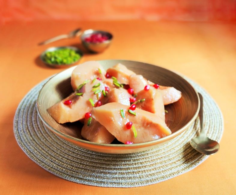 Aromatic and spiced, slow-cooker quince (naturally gluten-free; dairy ...